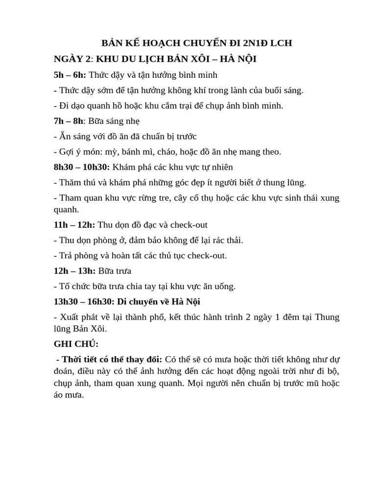 Timeline Sơ B Day 2 | PDF