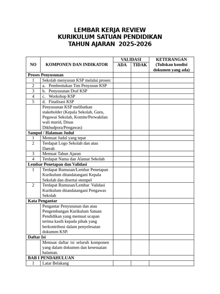 Instrumen RIVIEW KSP 25 | PDF