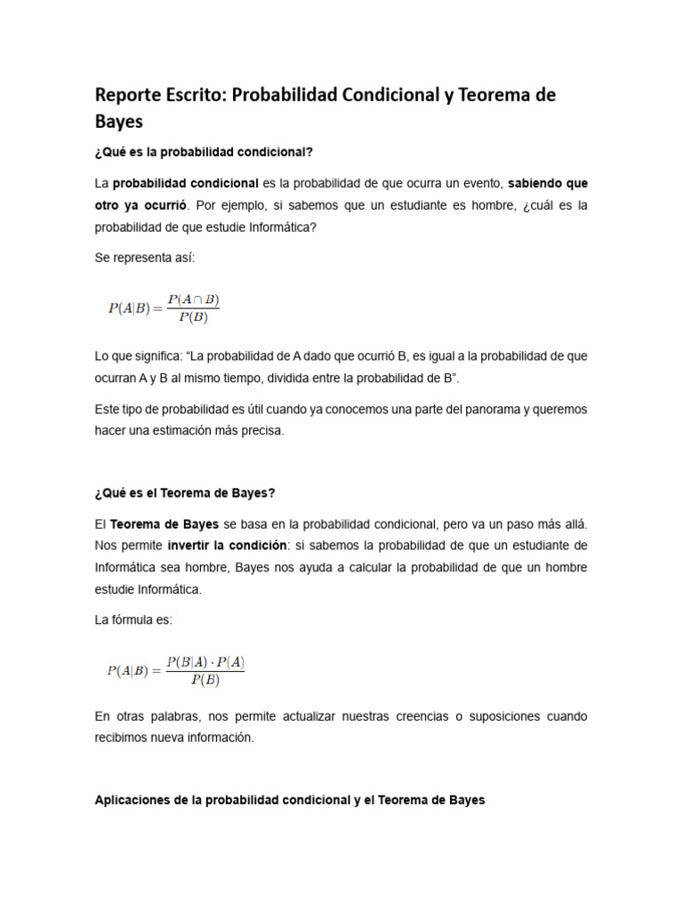 Reporte Escrito | PDF