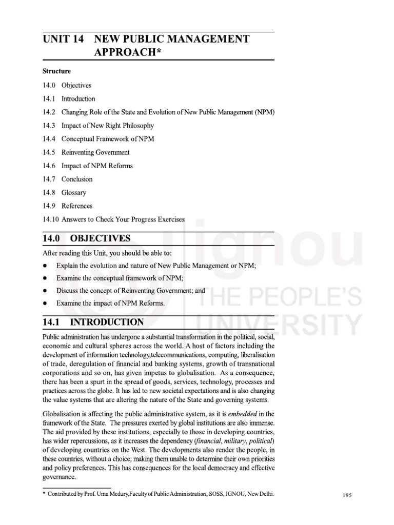 New Public Management | PDF