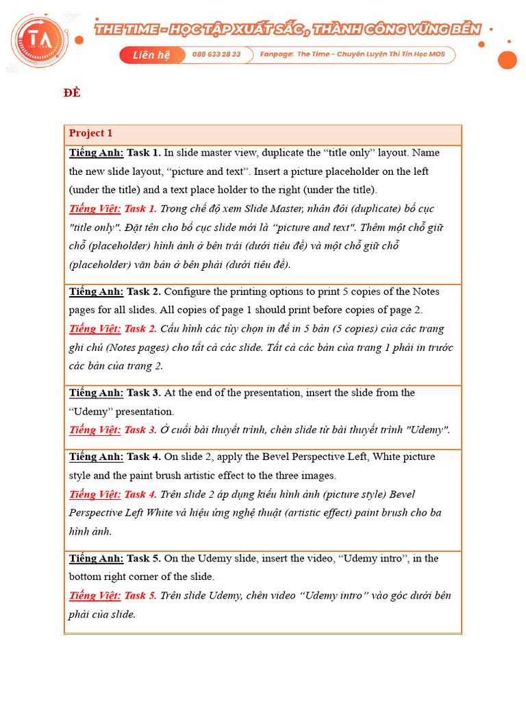 FILE ĐỀ 1 Powerpoint | PDF