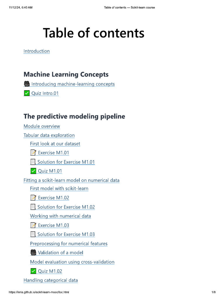 Scikit Learn Mooc | PDF