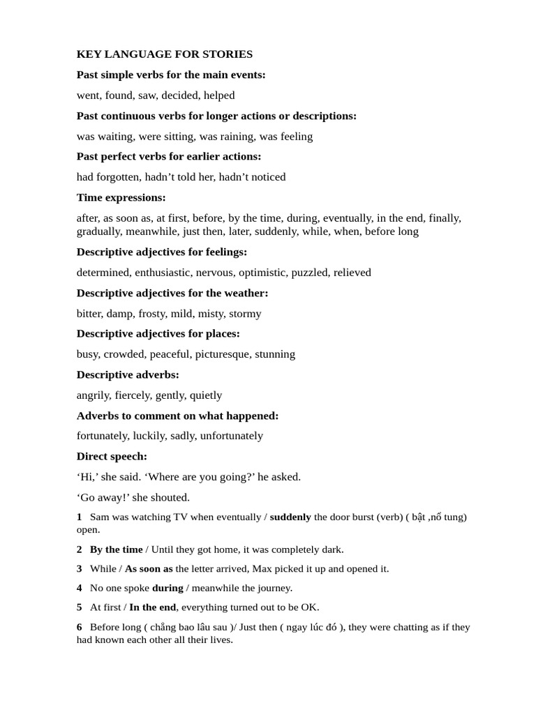 Writing Engaging Stories: Key Steps | PDF | Verb | Semantic Units
