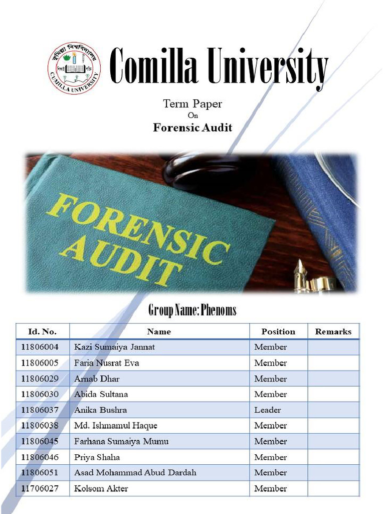 Forensic Audit: Definition and Steps | PDF | Audit | Bankruptcy