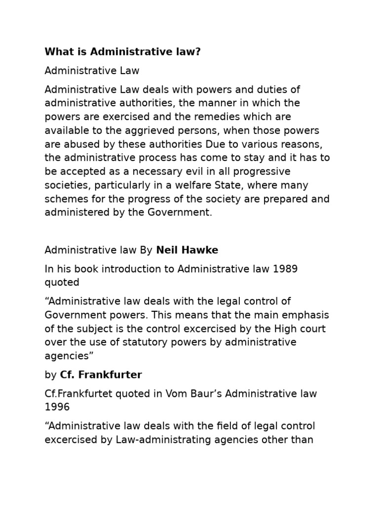Reasons for Growth of Administrative Law | PDF | Administrative Law ...