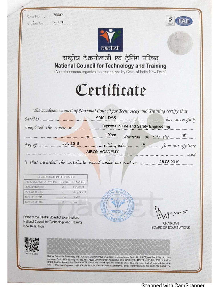 Sample Diploma Certificate | PDF