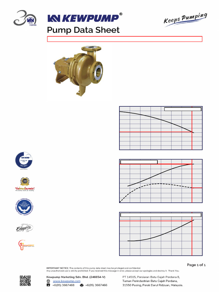 KS-SE3 SEK 80 Pump Specifications | PDF | Pump | Turbomachinery