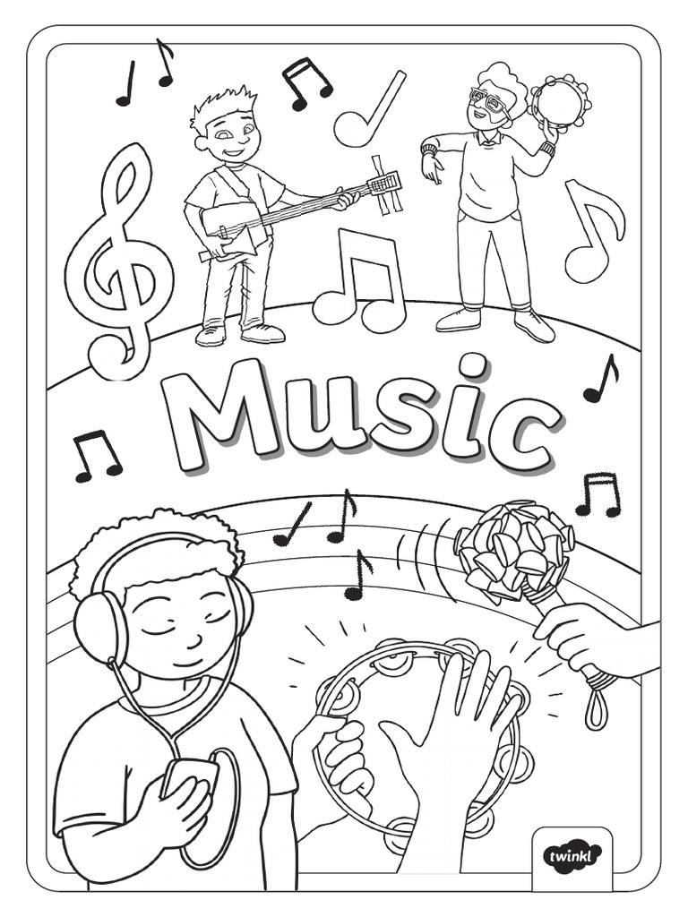 T Mu 1664882216 Music Unit Page Colouring Ver 1 | PDF