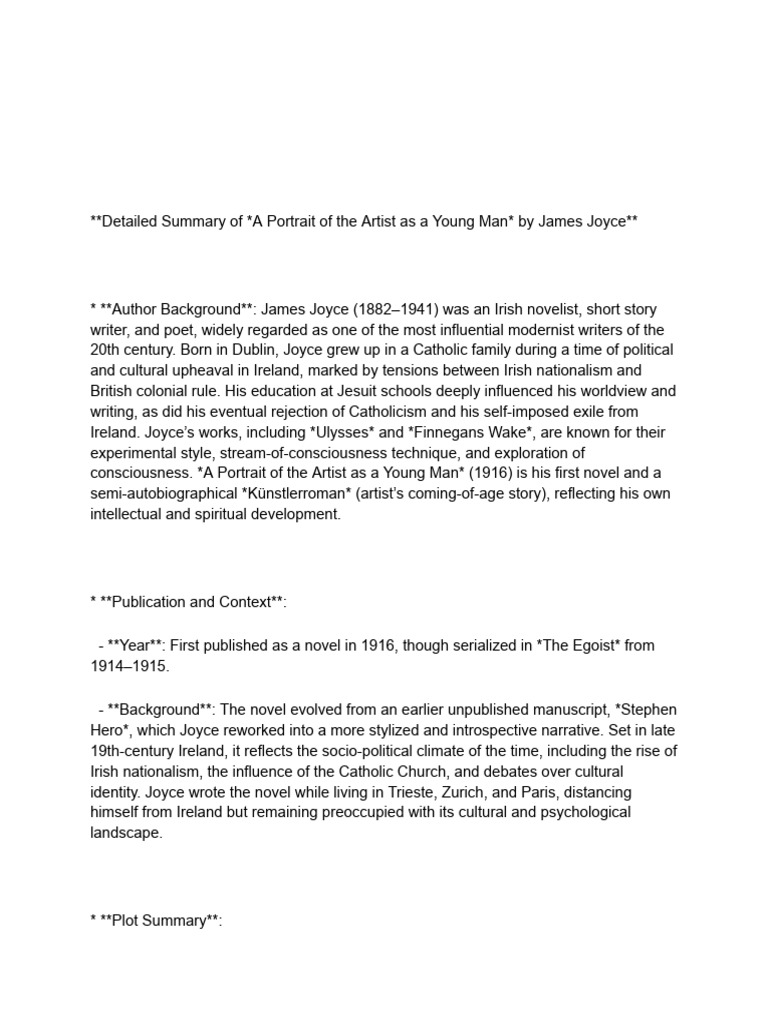 Emma Clery in Joyce's Portrait of the Artist | PDF | A Portrait Of The ...
