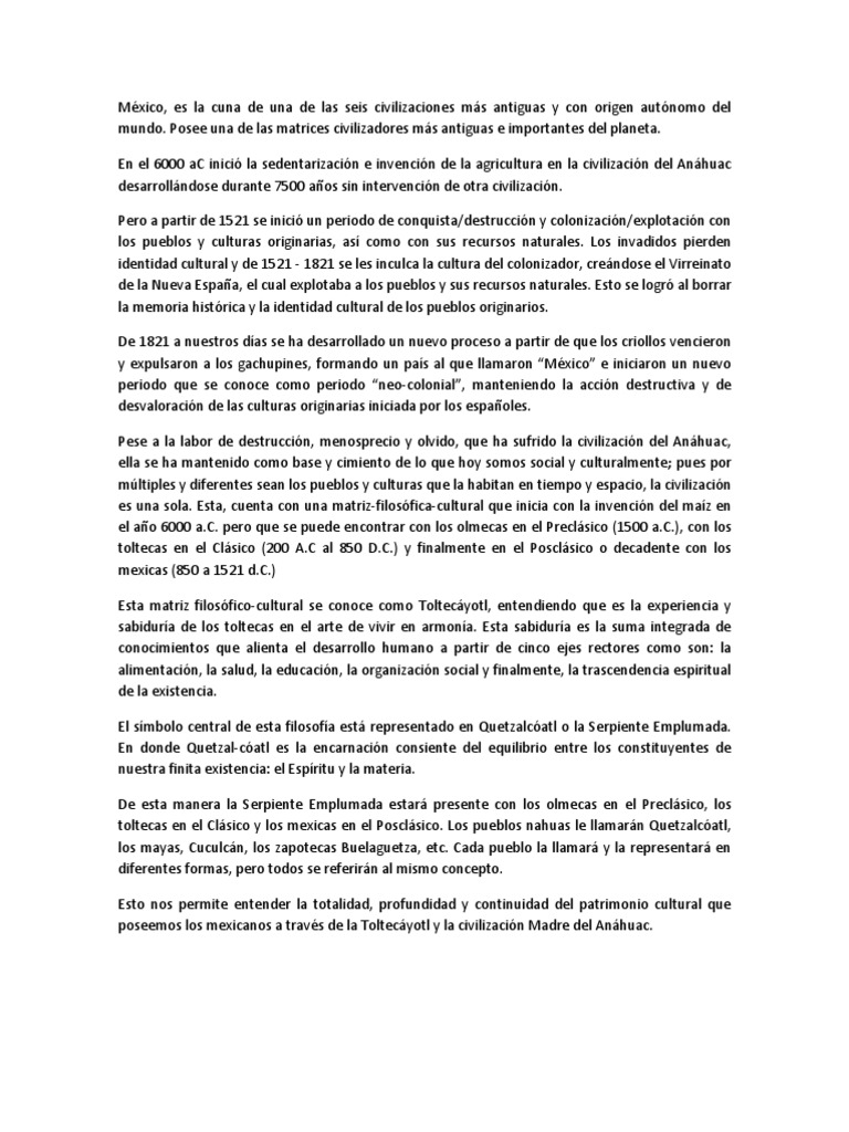 Cem Anahuac | PDF | azteca | México