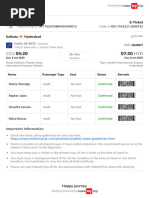 IndiGo Flight Ticket Sample 2025 | PDF