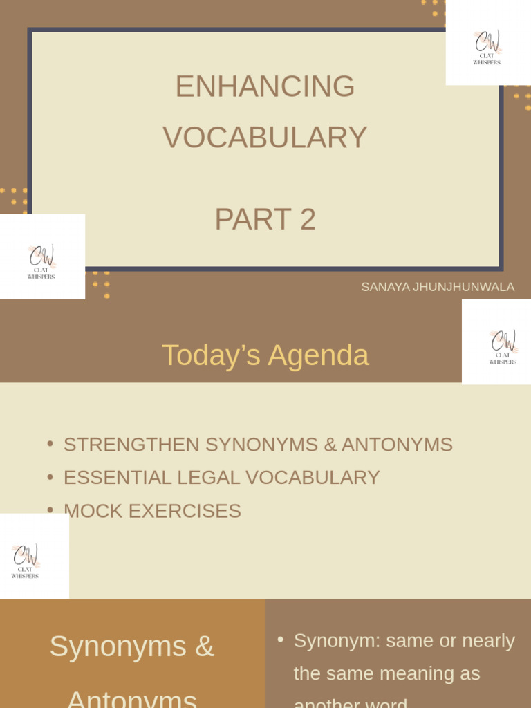 Synonyms and Antonyms for Legal Terms | PDF | Tort | Prison