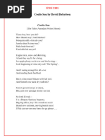 Analysis of Sir Patrick Spens Ballad | PDF | Poetry | Ballad