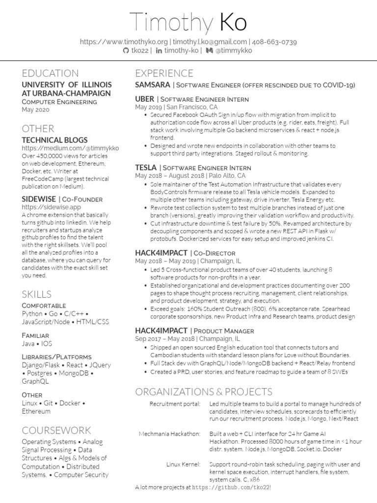 My Resume 1590981811 | PDF | Systems Architecture | Computing