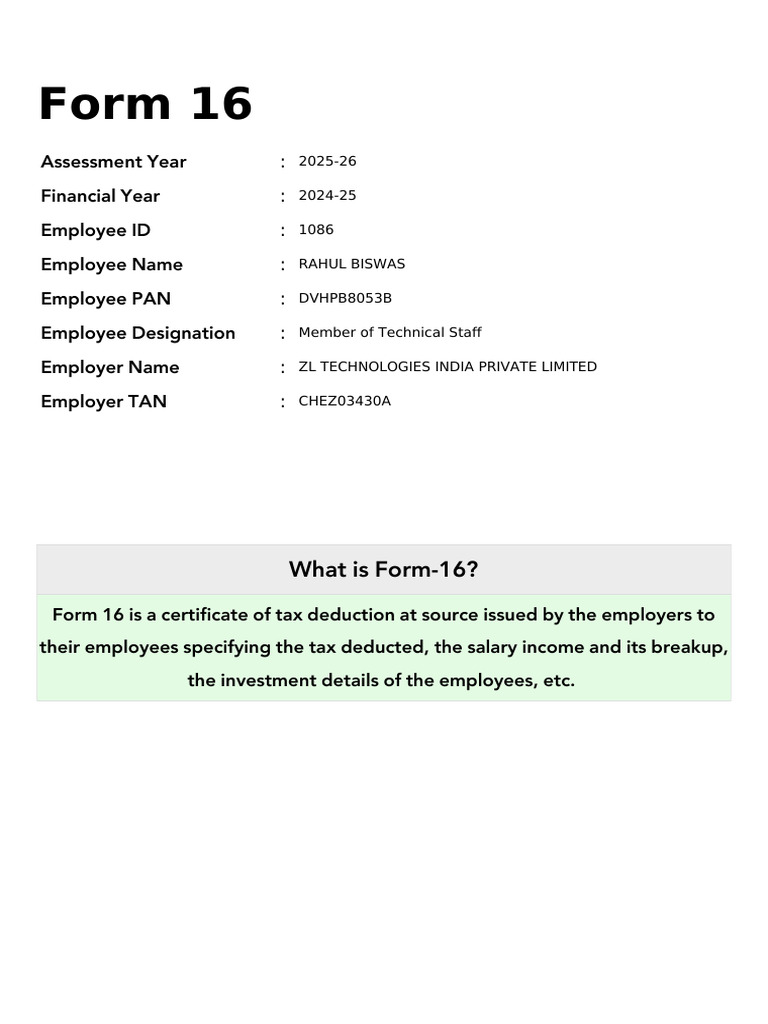 1086 DVHPB8053B 2024-25 Final | PDF | Tax Deduction | Employee Benefits