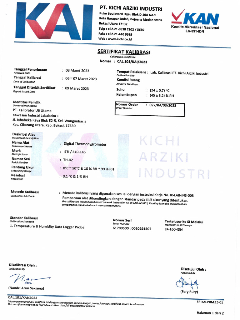 STDC T13 Thermohygrometer TH02 | PDF