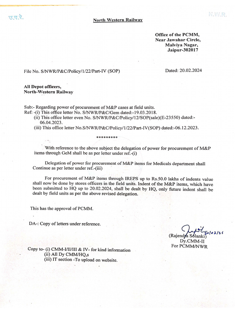 Delegation of Power For MNP | PDF