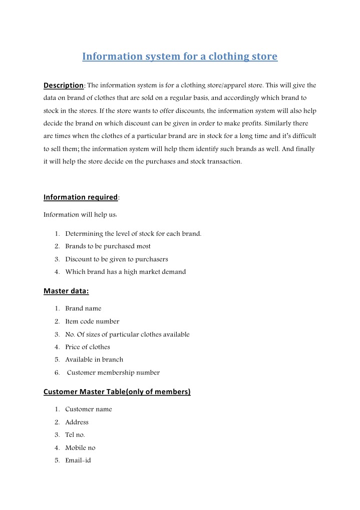 Clothing Store Inventory System | PDF | Business