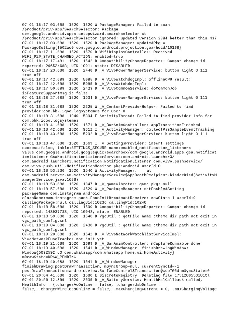 Log | PDF | Software Engineering | Computing Platforms