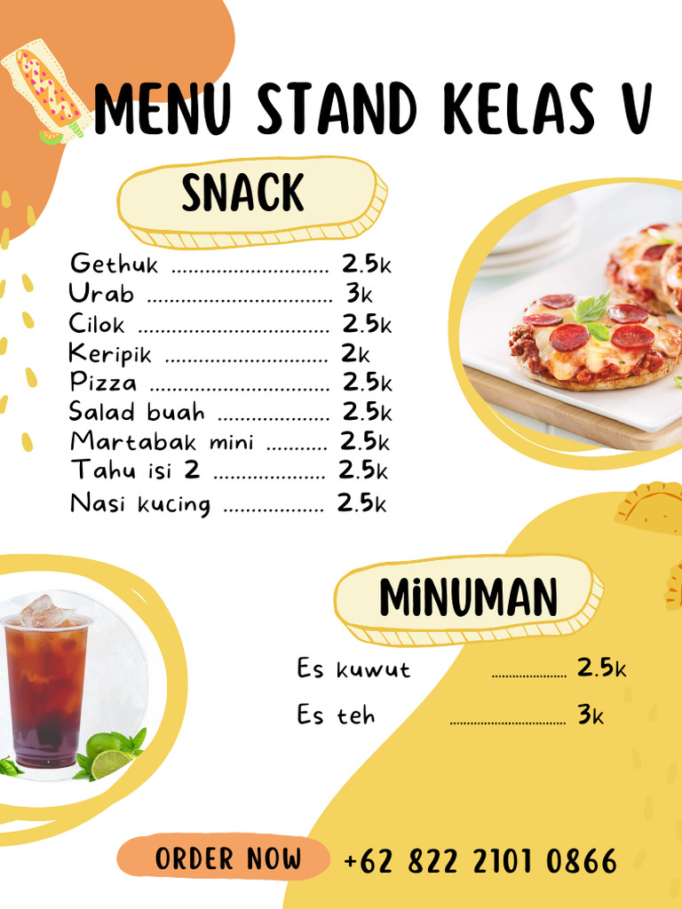 Menu Terbaru Poster Makanan Dan Minuman | PDF