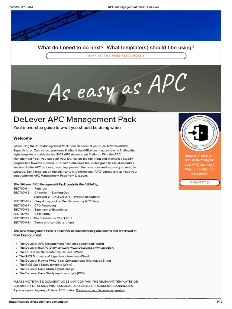 APC Managagement Pack _ DeLever | PDF