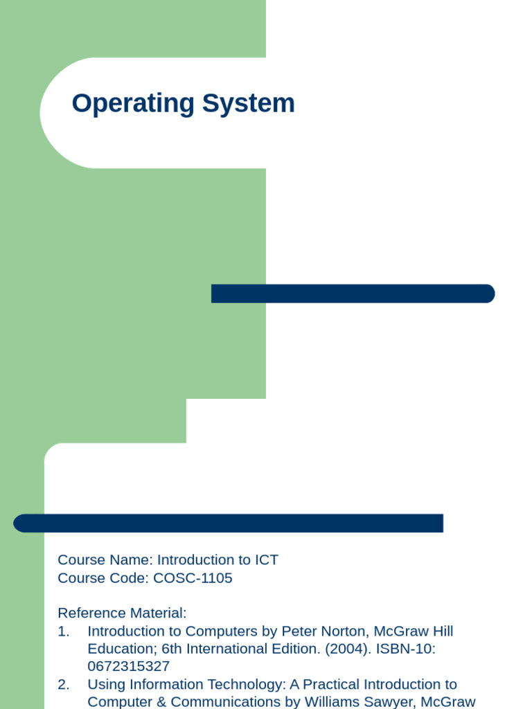 Lec 6 Operating System Basics | PDF | Operating System | Computer Engineering