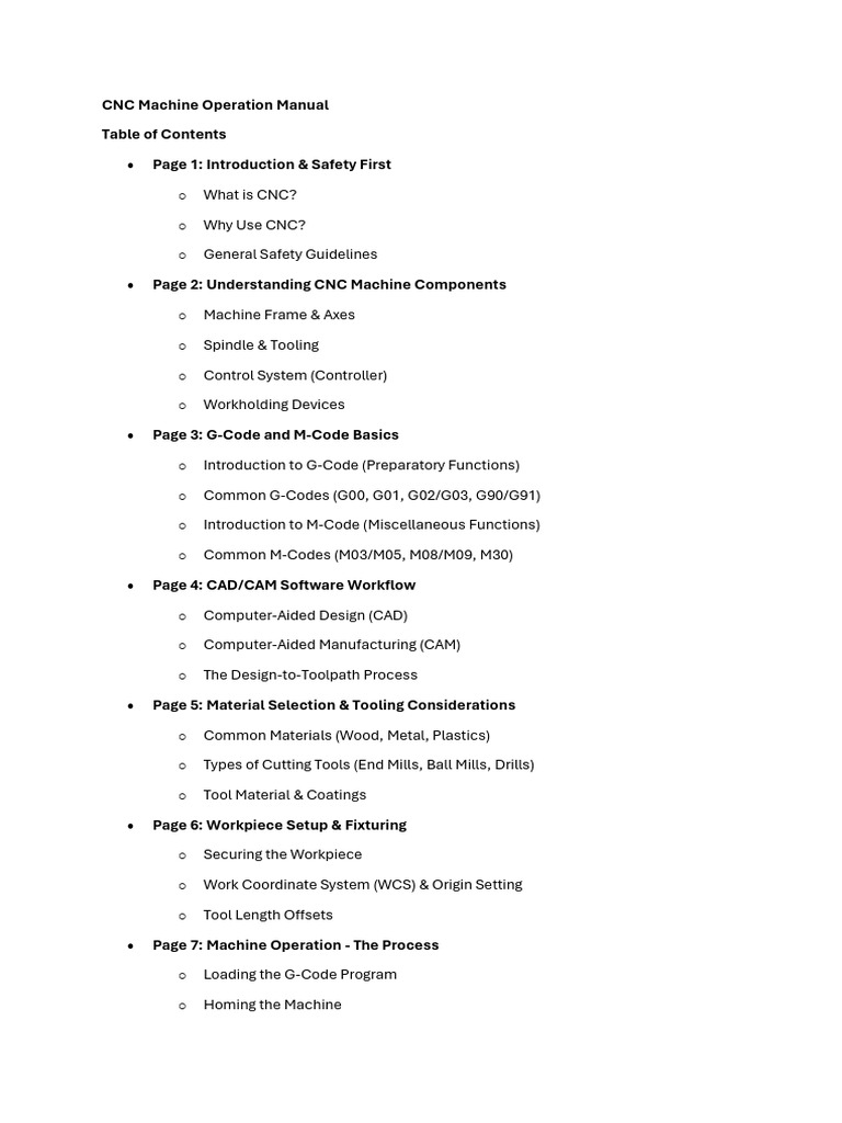 CNC Machine Operation Guide | PDF | Numerical Control | Machining