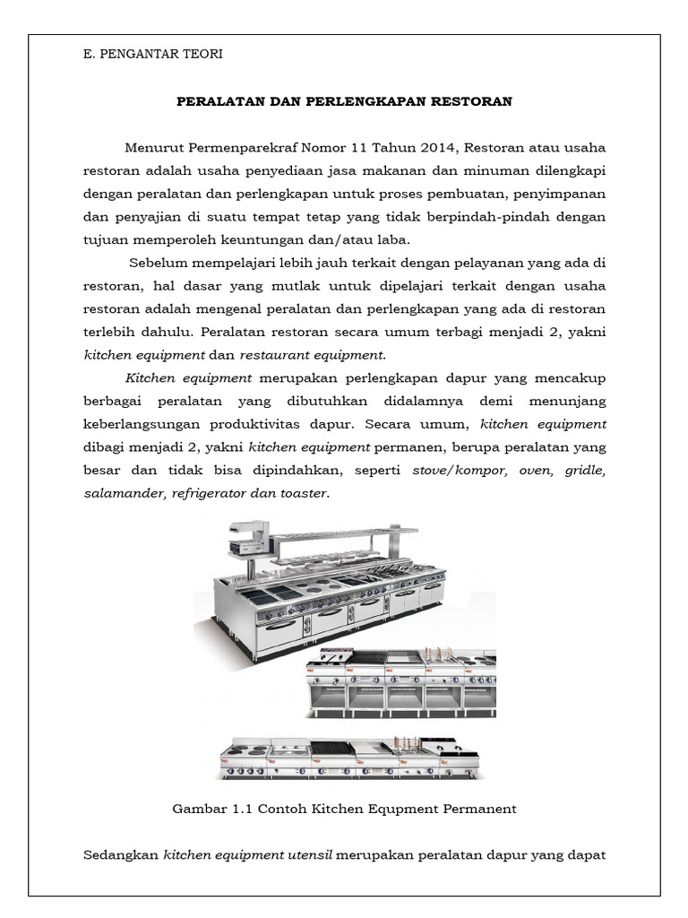 Bahan Ajar FNB Service PPG | PDF