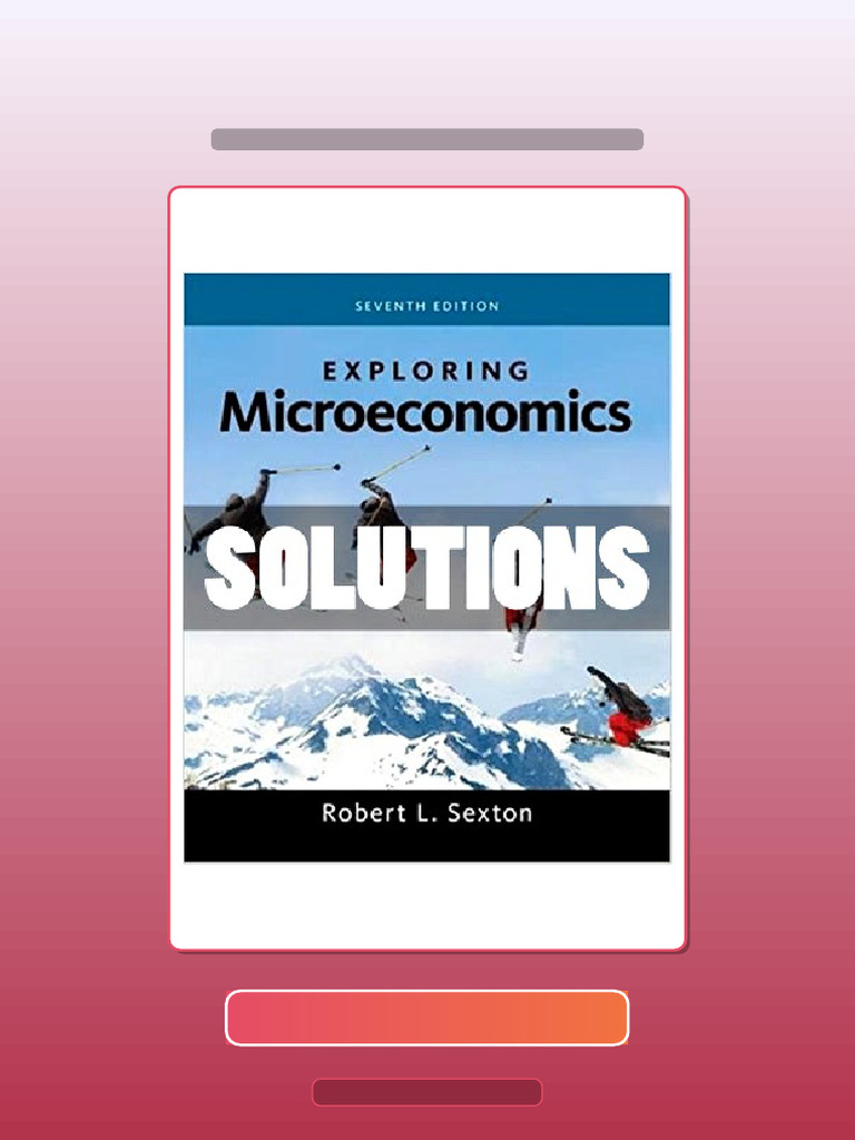 Exploring Microeconomics 7 Ed Sexton | PDF | Science | Knowledge