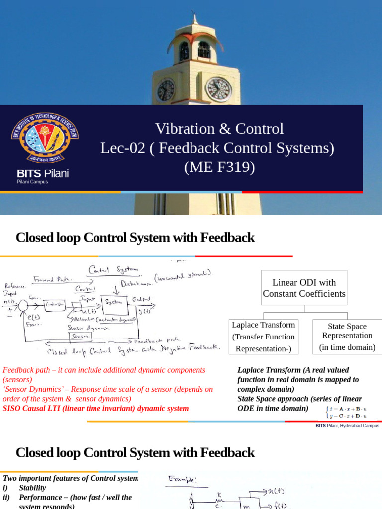 Feedback Control Systems Overview | PDF | Laplace Transform | Control ...