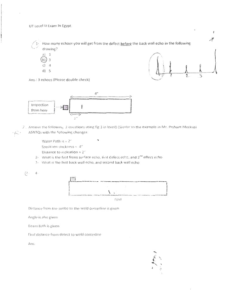 UT Level II Questions | PDF