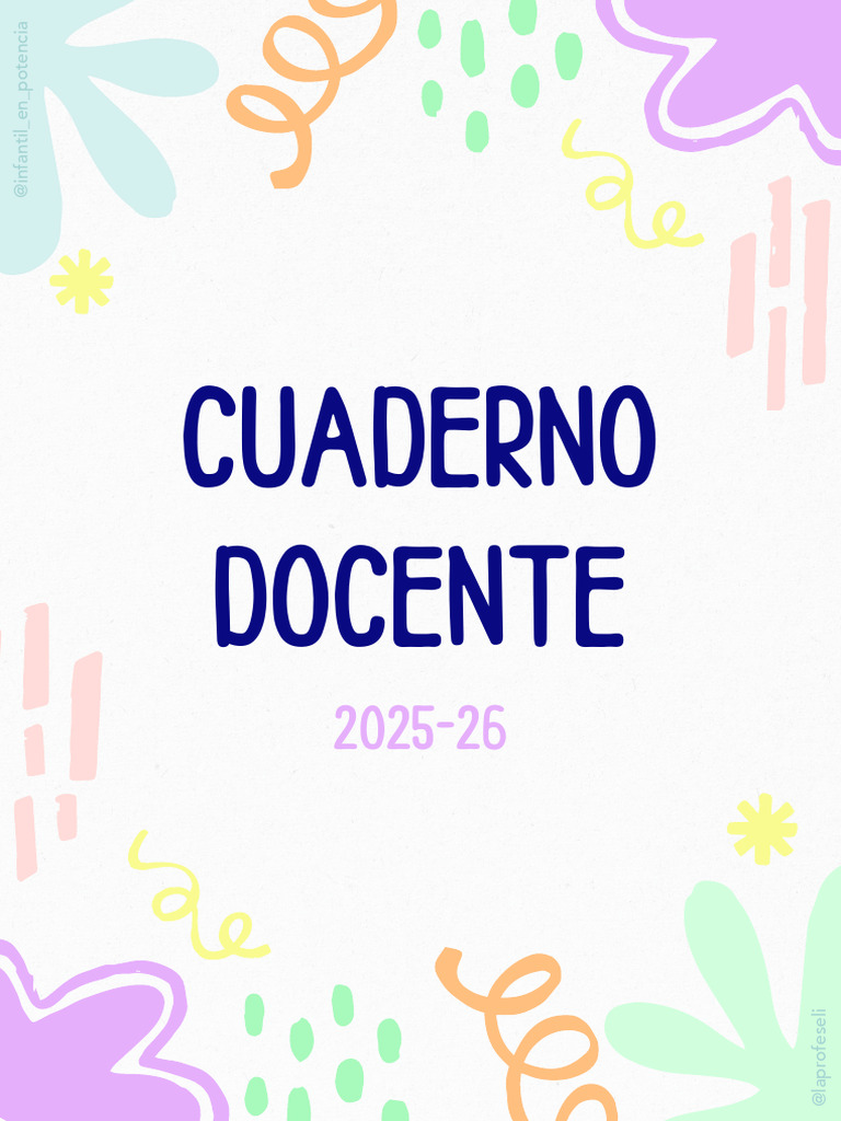 Cuaderno Docente 2025-26 PDF Gratis | PDF