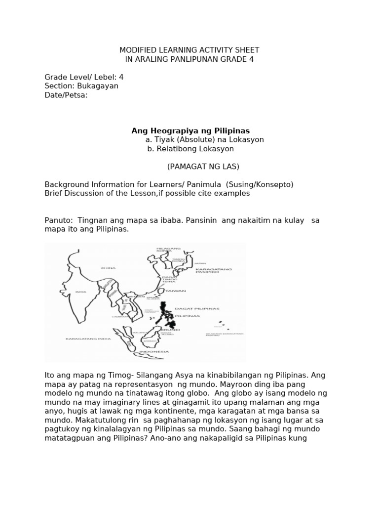 AP 4 - q1 Week 2 (Iped) | PDF