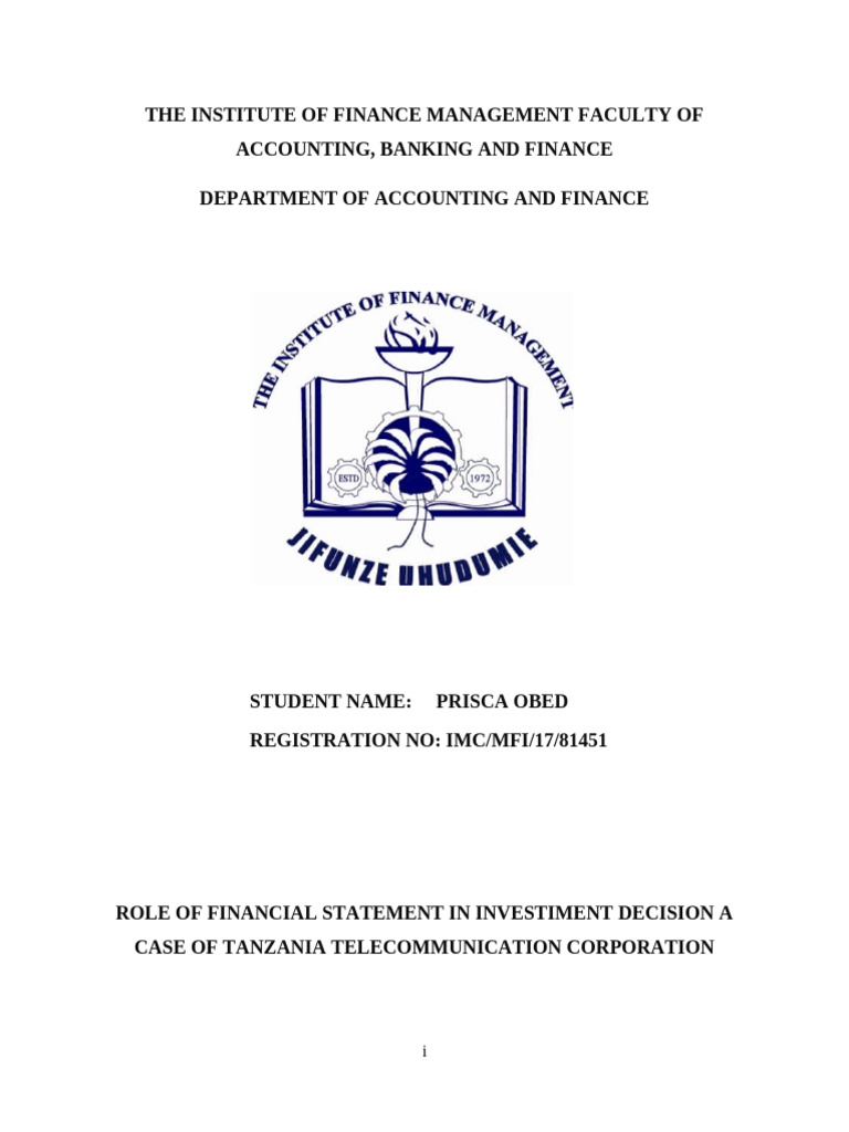 Prisca Research Proposal 3 | PDF | Net Present Value | Internal Rate Of Return