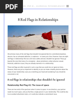 Red Flags and Green Flags Worksheet | PDF | Psychology | Behavioural ...