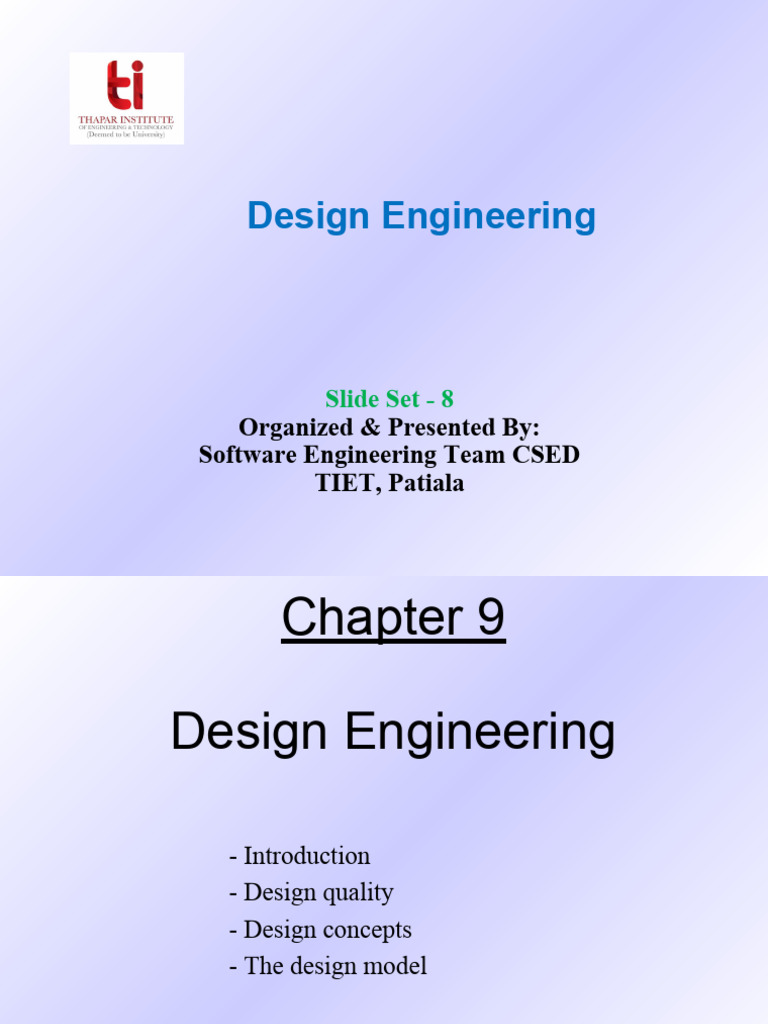 Slide Set 9 Design Engineering | PDF | Class (Computer Programming ...