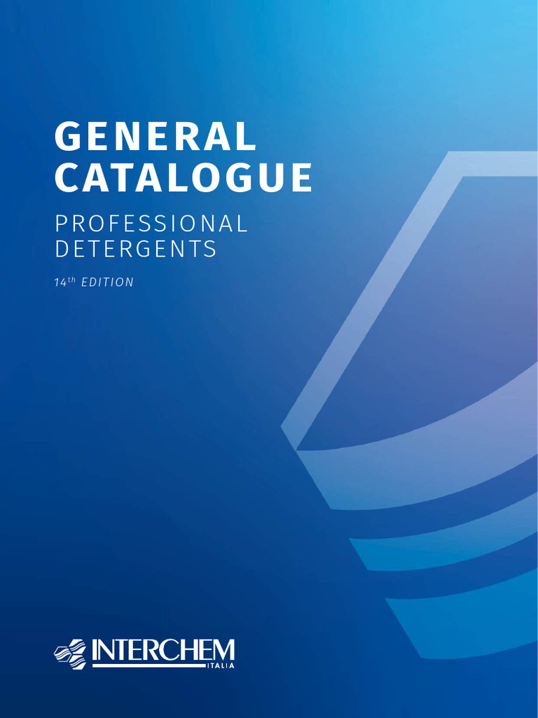 Interchem Italia Professional Detergents | PDF | Dishwasher | Recycling