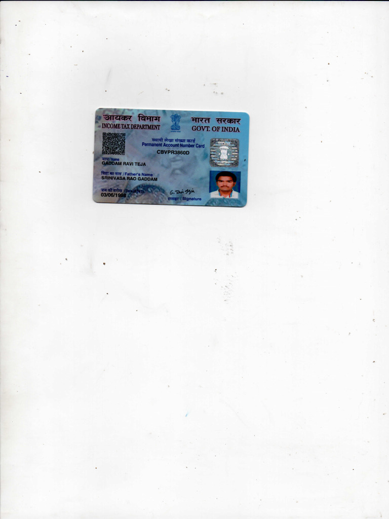 Pan Card | PDF