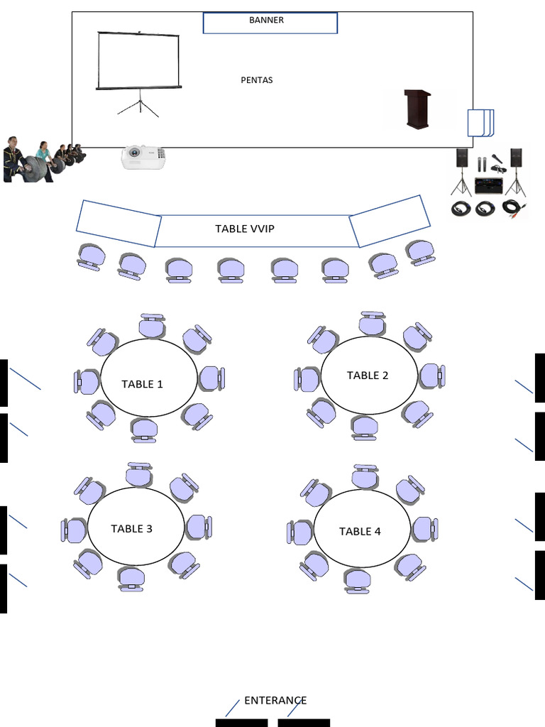 Layout Plan Dewan Huguan Siou Tuavon | PDF