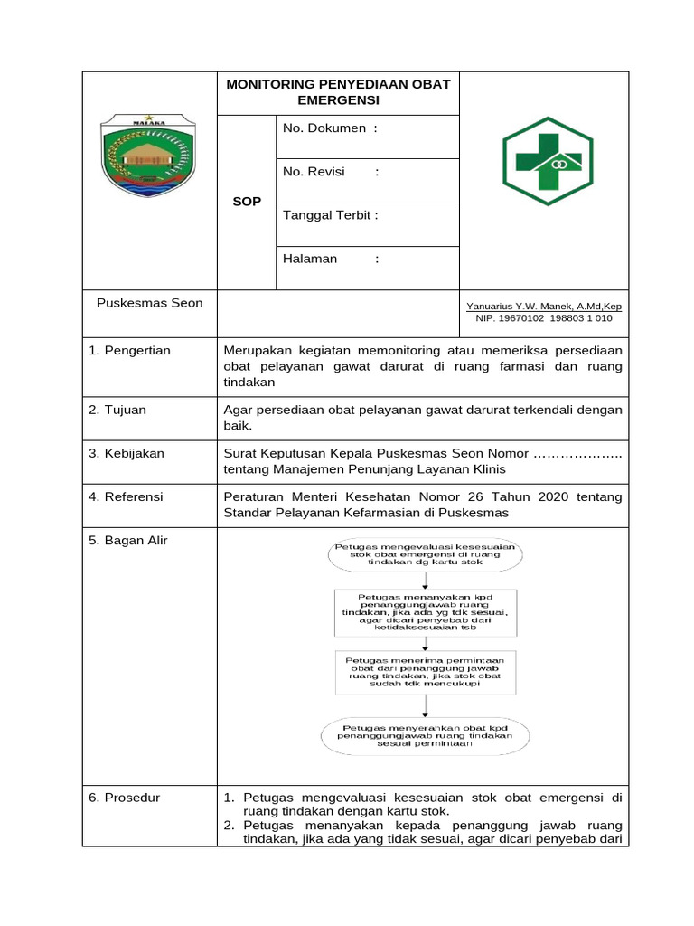 Sop Monitoring | PDF