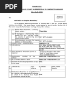 PCOPA Contract Carriage Permit Form | PDF | Bus | Vehicles