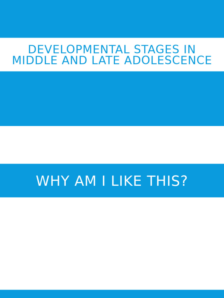 Developmental Stages Module 3 | PDF | Adolescence | Developmental ...