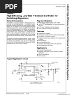 LM5020 100V Current Mode PWM Controller: General Description Features | PDF | Amplifier | Capacitor