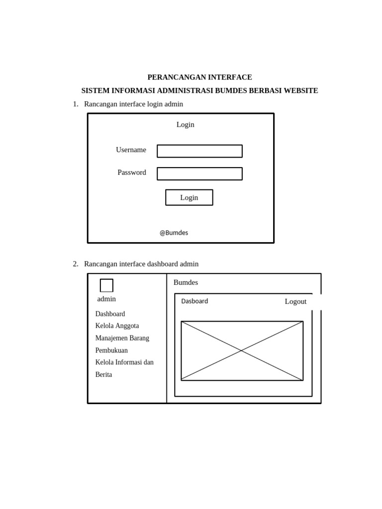 Perancangan Interface | PDF