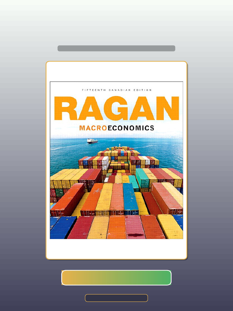 Macroeconomics 15th Canadian Edition by Christopher TS Ragan | PDF ...