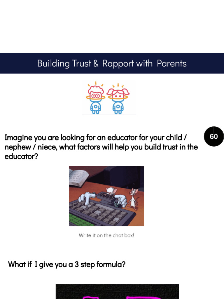 Parent-Teacher Interaction, Building Rapport | PDF | Body Language ...