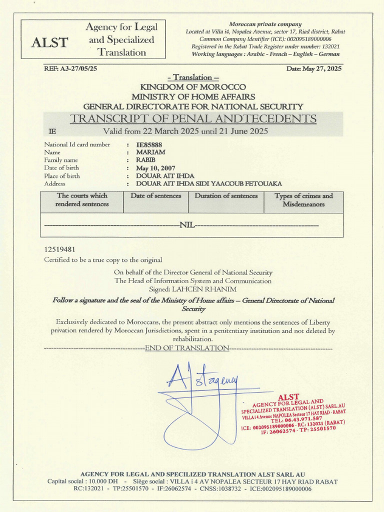 Non Criminal Record | PDF