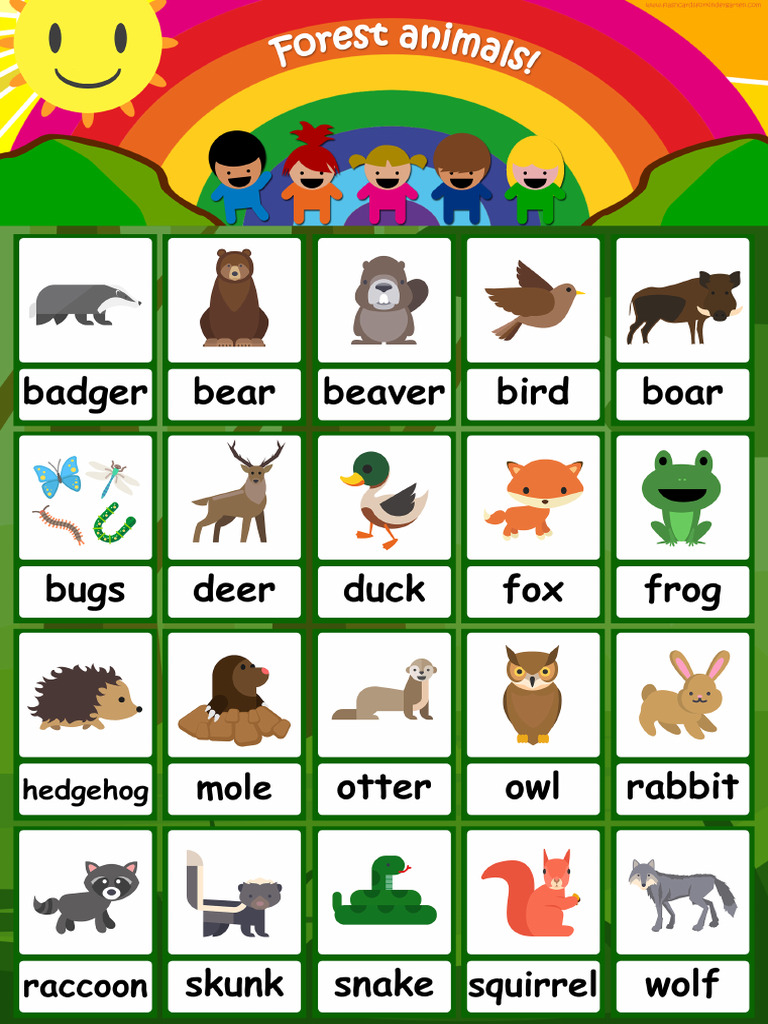 Forest Animals Poster | PDF