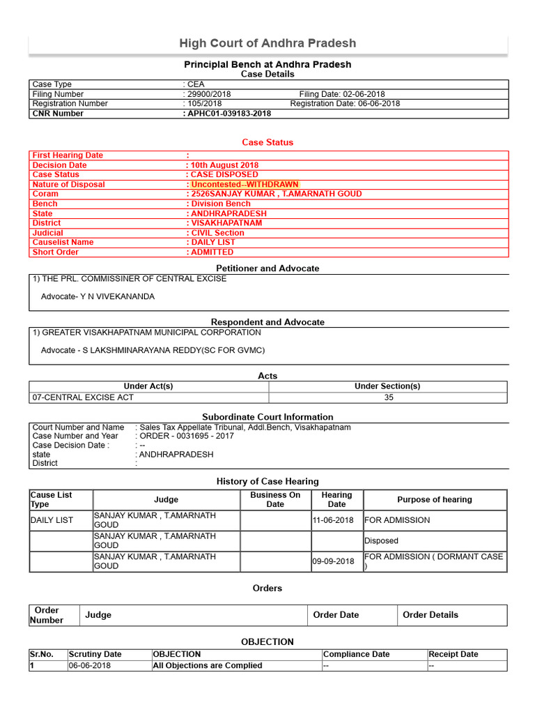 SL No. 37 Cea No 105 of 2018 | PDF | Judiciaries | Justice