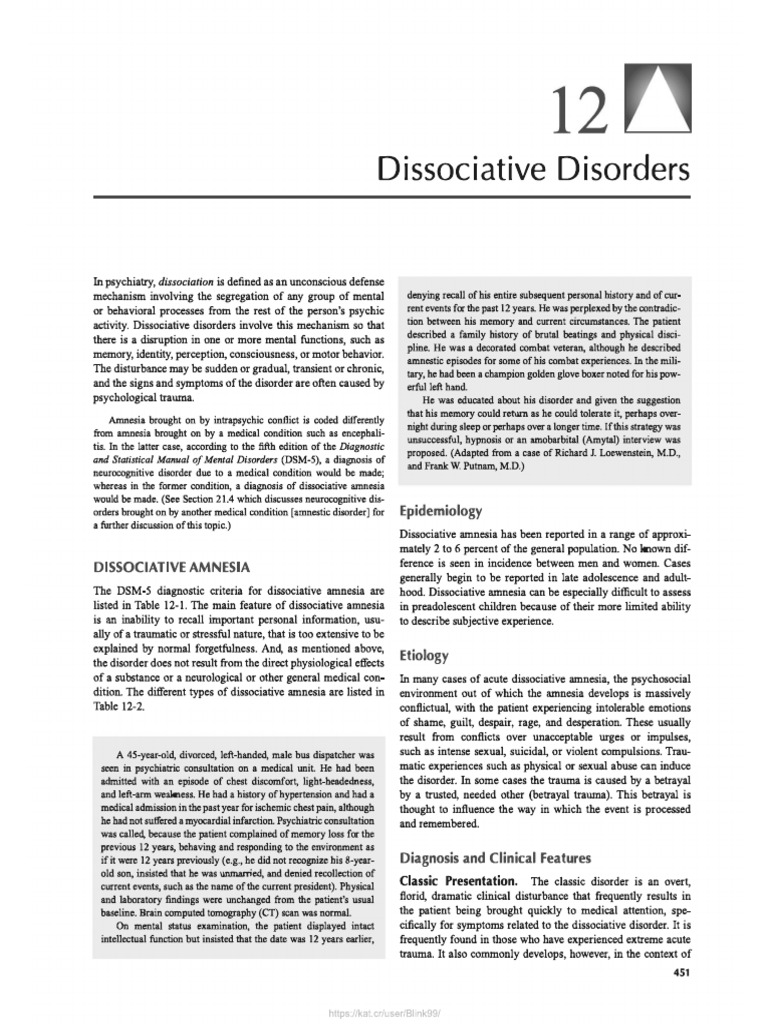 Dissociative | PDF